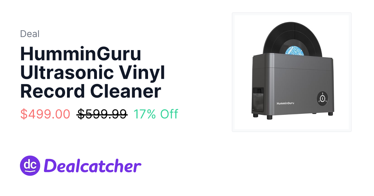 HumminGuru Ultrasonic Vinyl Record Cleaner - $499.00