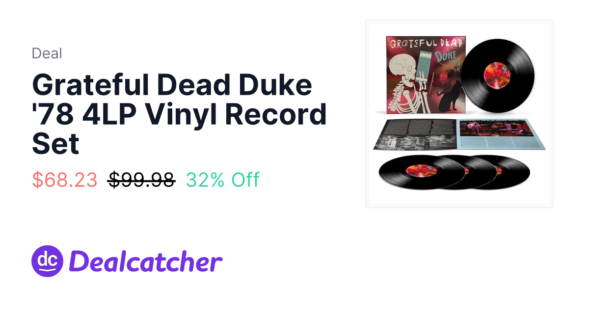 Grateful Dead Duke '78 4LP Vinyl Record Set - $68.23