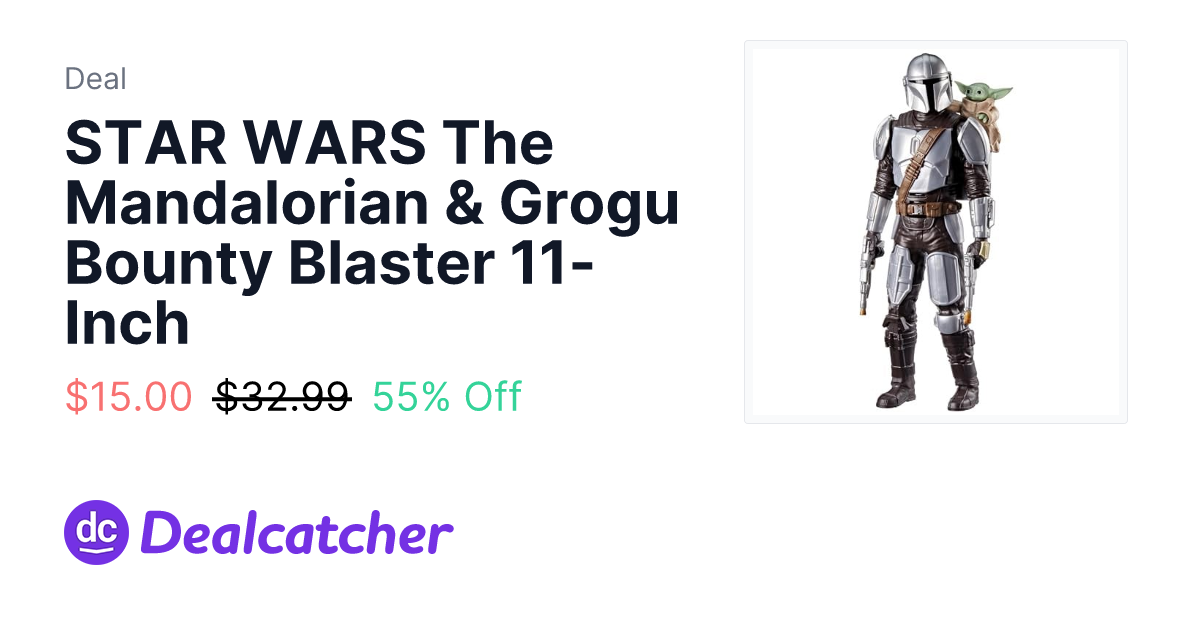 STAR WARS The Mandalorian & Grogu Bounty Blaster 11-Inch - $15.00