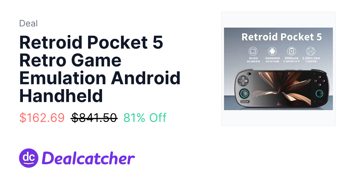 Retroid Pocket 5 Retro Game Emulation Android Handheld - $162.69