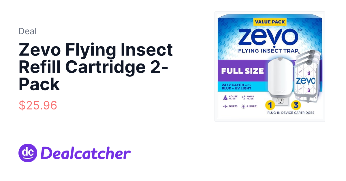 Zevo Flying Insect Refill Cartridge 2-Pack - $25.96