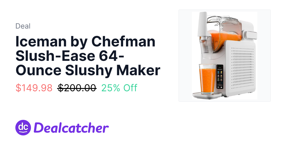 Iceman by Chefman Slush-Ease 64-Ounce Slushy Maker - $149.98