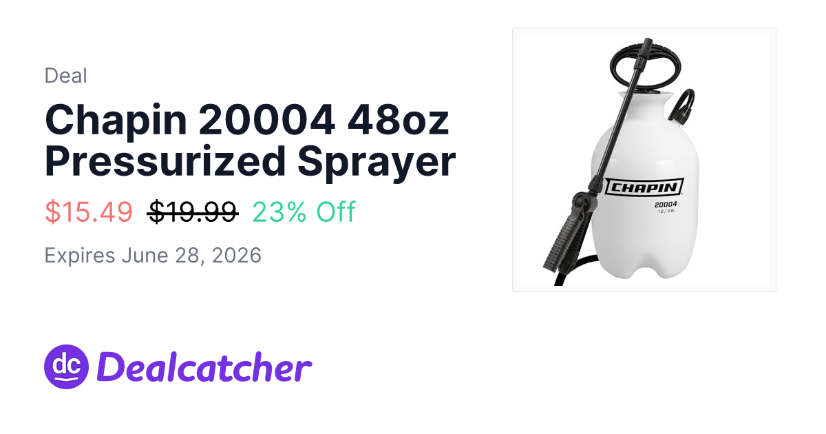 Chapin 20004 48oz Pressurized Sprayer - $15.49