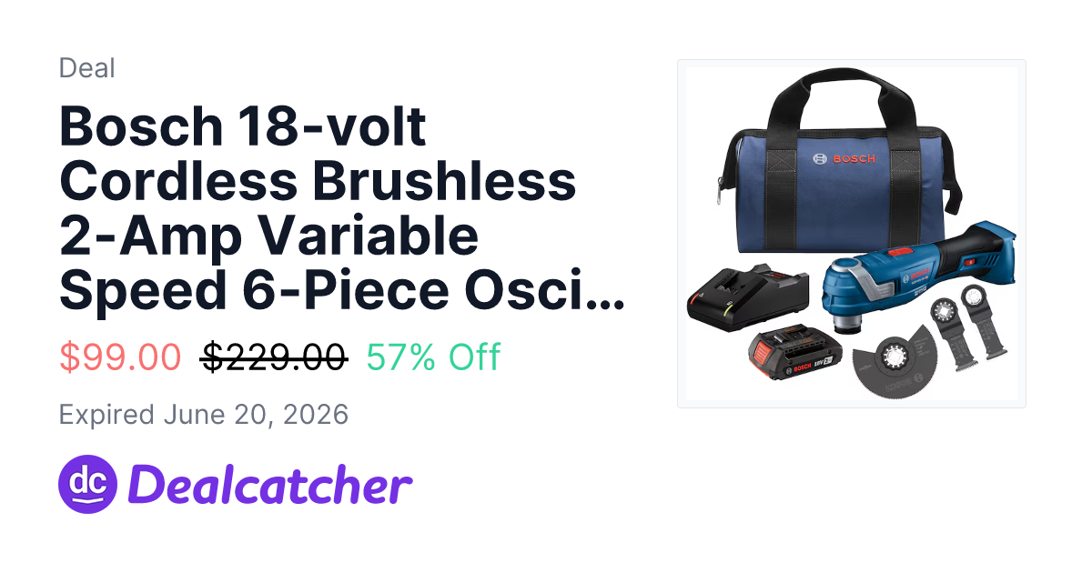 Bosch 18-volt Cordless Brushless 2-Amp Variable Speed 6-Piece ...