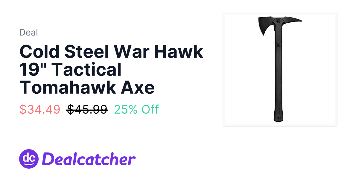 Cold Steel War Hawk 19" Tactical Tomahawk Axe - $34.49