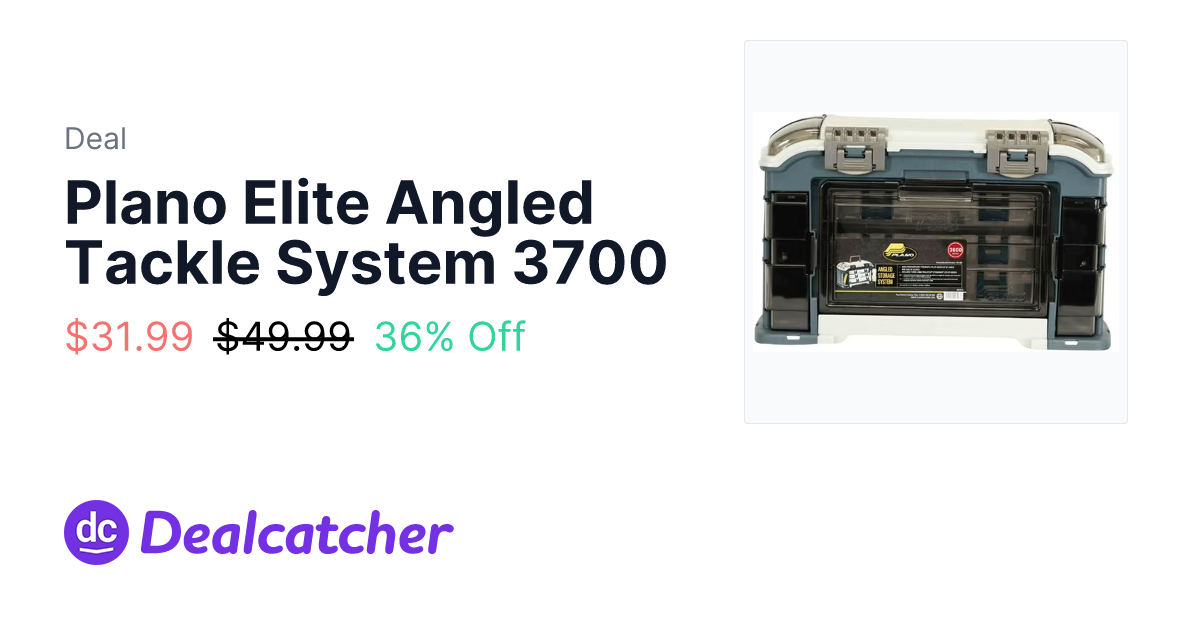 Plano Elite Angled Tackle System 3700 - $31.99